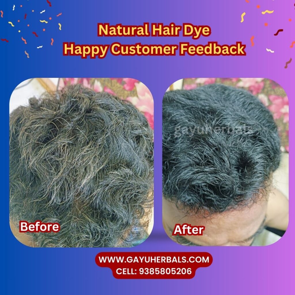 Natural Herbal Hair Dye Powder for Men & Women | Gayu Herbals